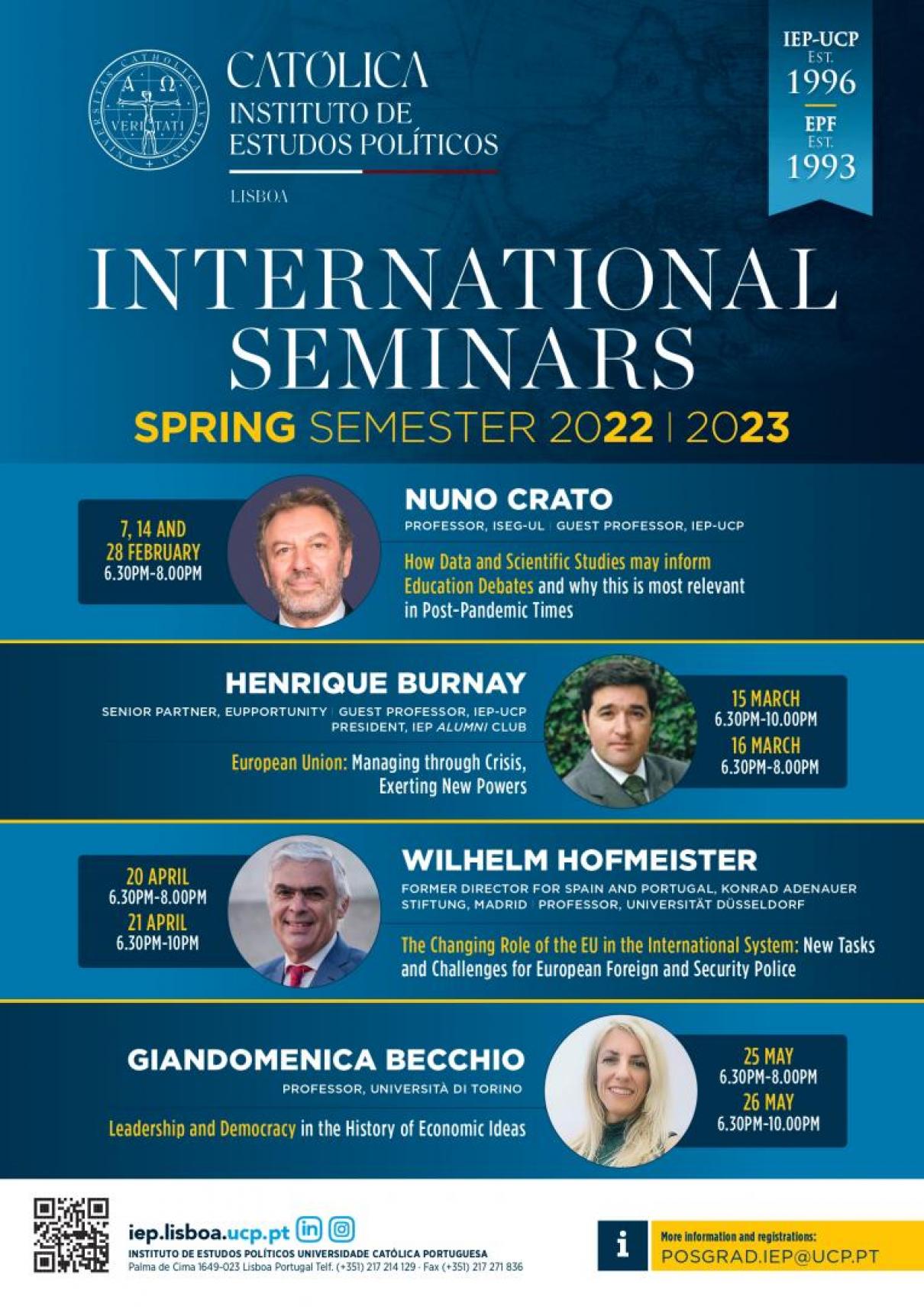 International Seminars 2022|2023 | UCP