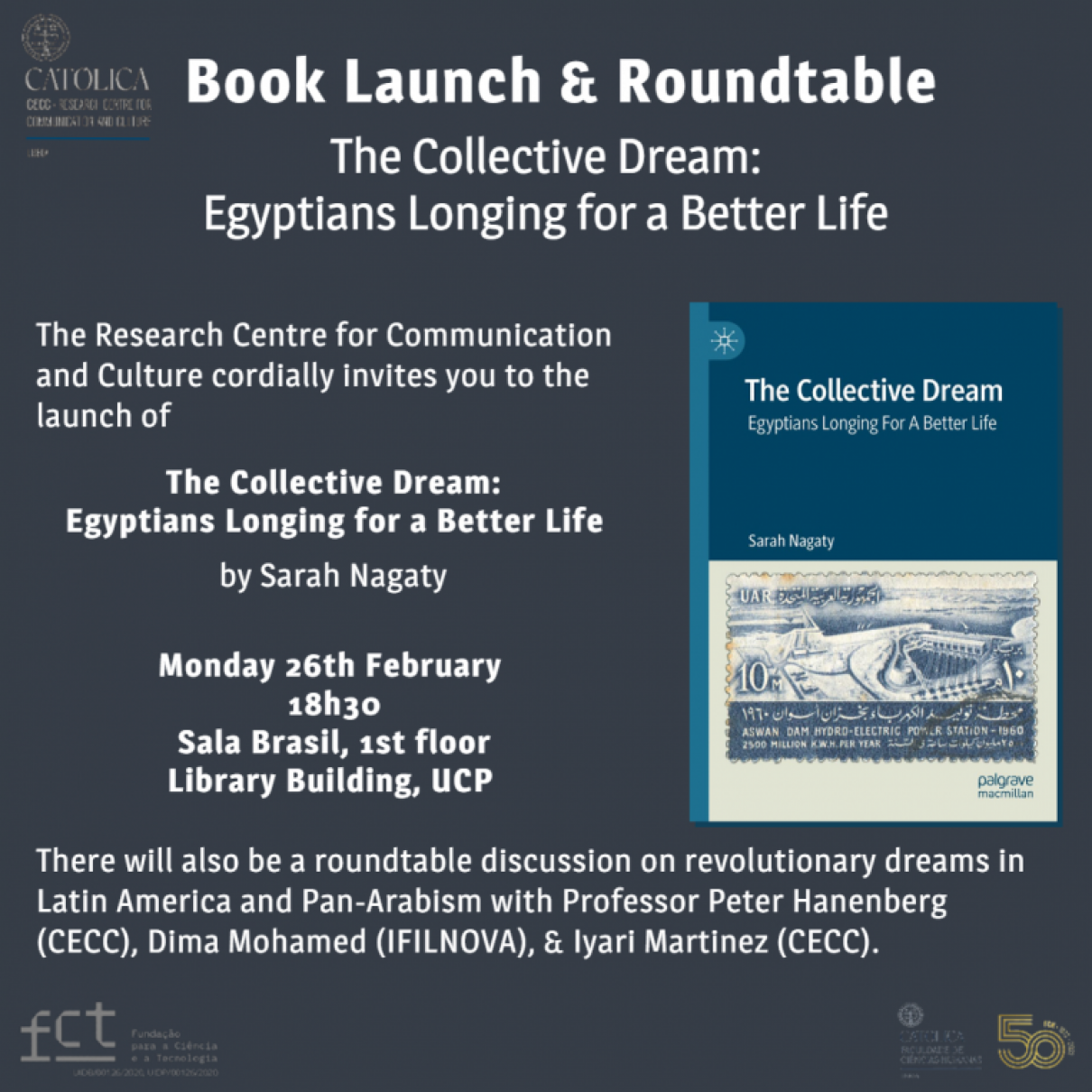 Book launch & roundtable: "The collective dream:Egyptians longing for a ...